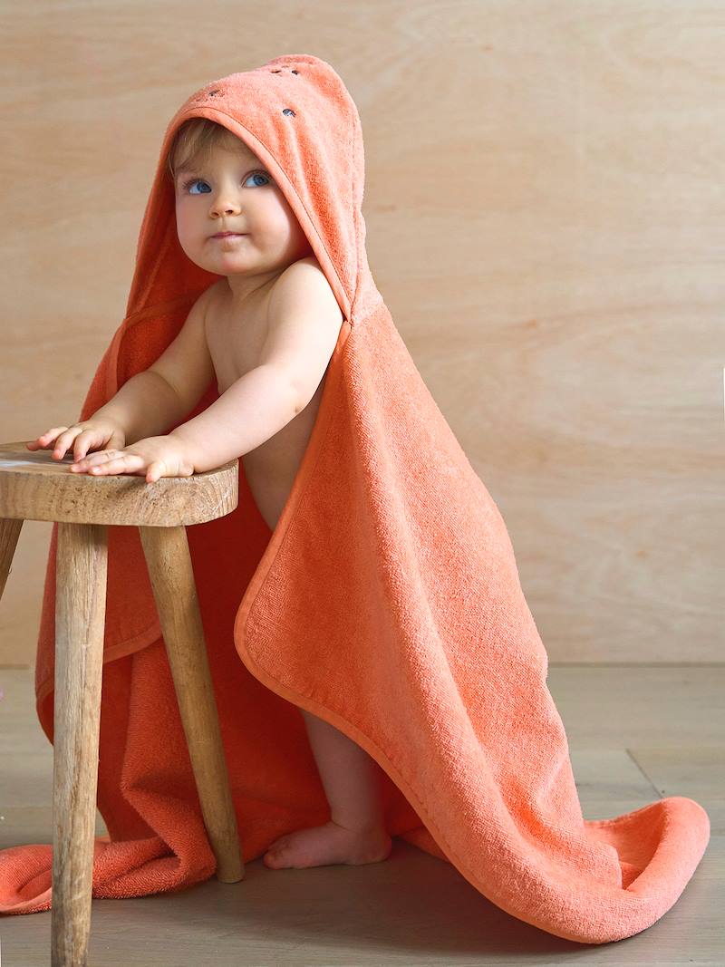Bath Cape, Essentials for Babies, in recycled cotton - sandy beige ...