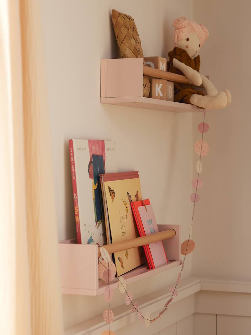 Set of 2 Book Shelves - light pink, Bedroom Furniture & Storage ...