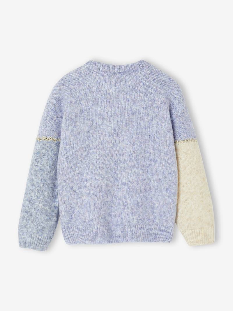 Colourblock Jumper for Girls - blue, Girls | Vertbaudet